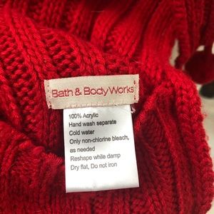 Bath & Body Works | Accessories | Bath Body Red Knit Scarf | Poshmark